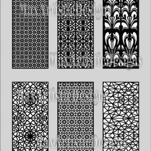 55 + Dxf Cdr Files Art Panels Many Shapes for Cnc Plasma Laser & Router ...