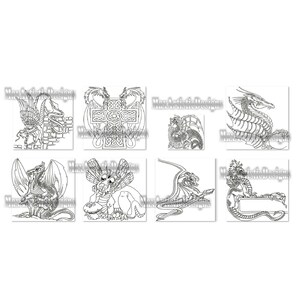 70+ Dragons 2d Cnc Files for Cnc Router/laser Cut in Dxf File Format ...