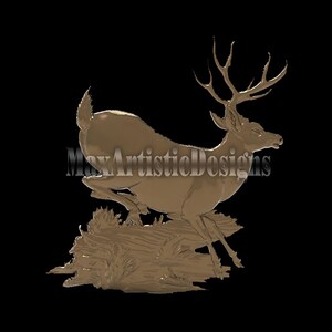 10+ Deer 3d Stl Panels Bass Relief Models for Cnc Router Woodworking ...