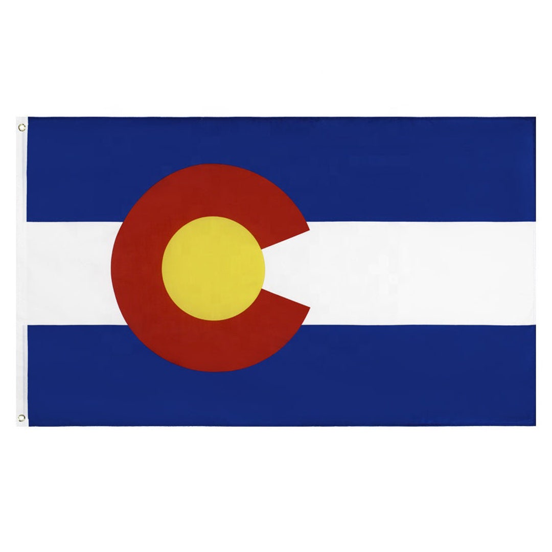 Pringcor Colorado Flag 2x3ft Polyester Banner State of CO Man - Etsy