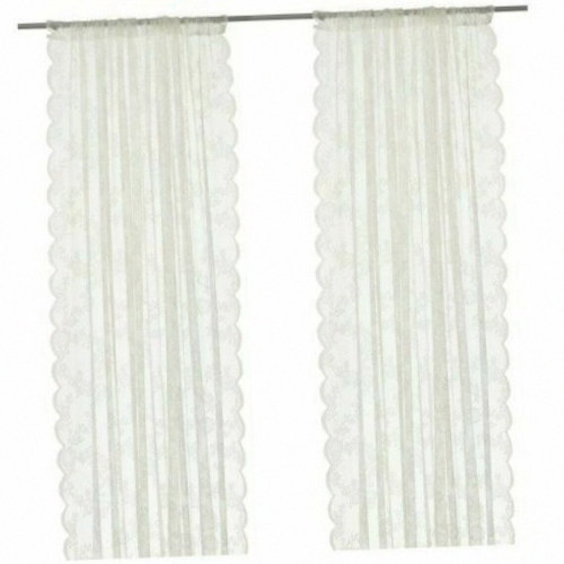 4 Panels IKEA ALVINE SPETS Lace Curtains Off White 57x98 | Etsy 4 Panels IKEA ALVINE SPETS Lace Curtains Off White 57x98 | Etsy