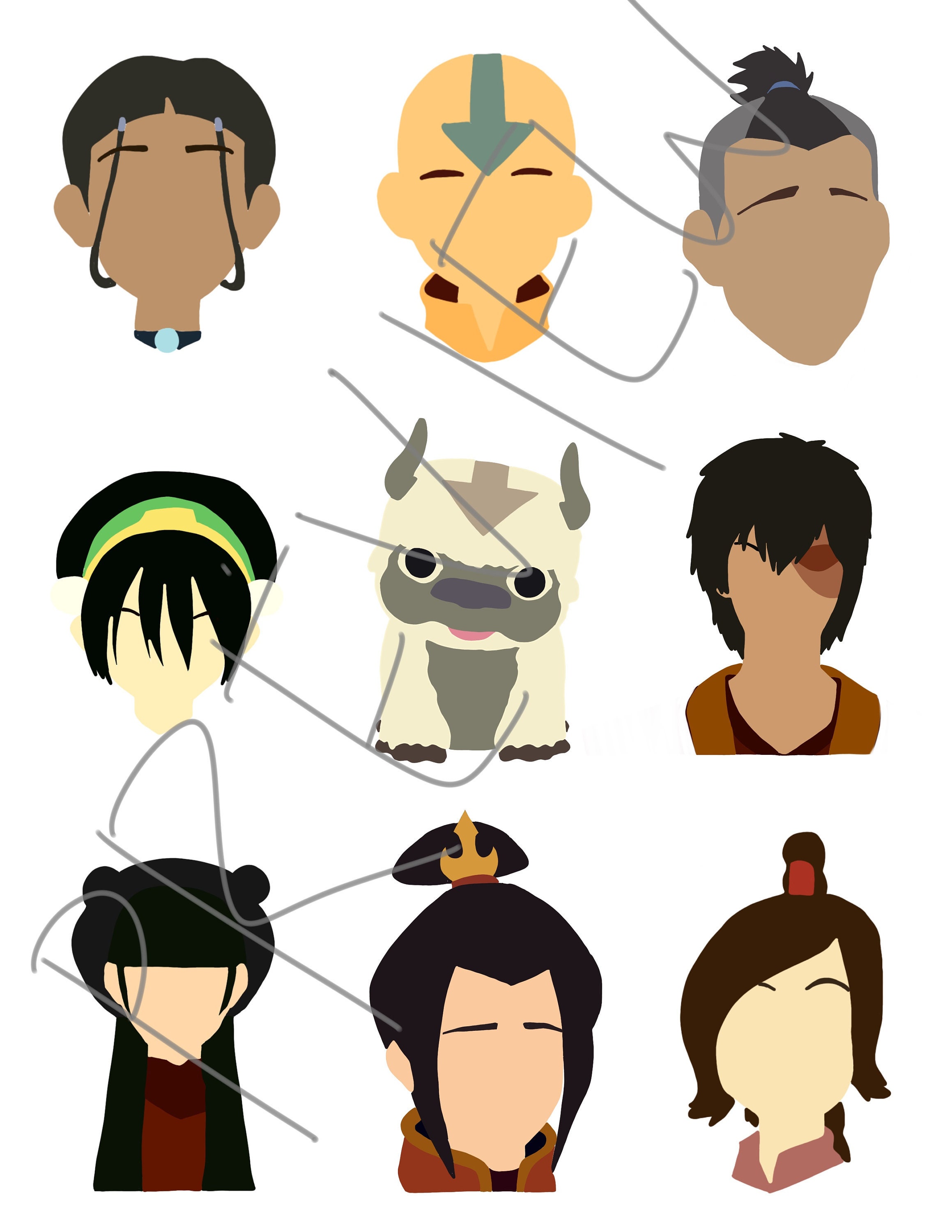 Avatar: The Last Airbender Digital Download Stickers | Etsy
