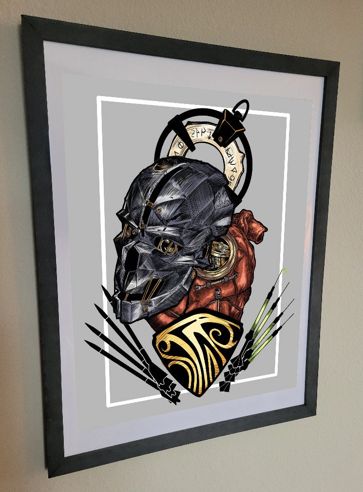 Dishonored Mask Tattoo