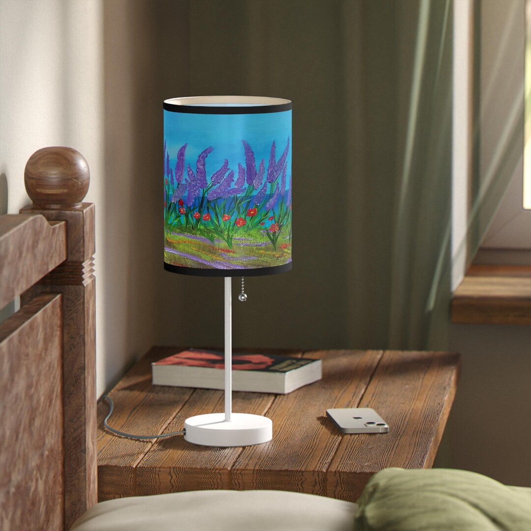 Botanical Table Lamp, Floral Lamp, Boho Home Decor, Artistic Lighting ...