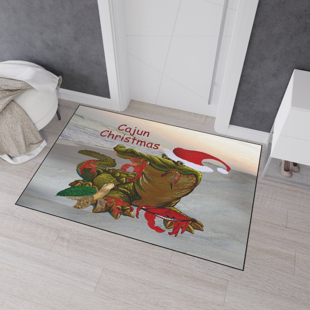 Cajun Christmas on Bayou Area Rug Floor Mat for Indoor or Outdoor With ...