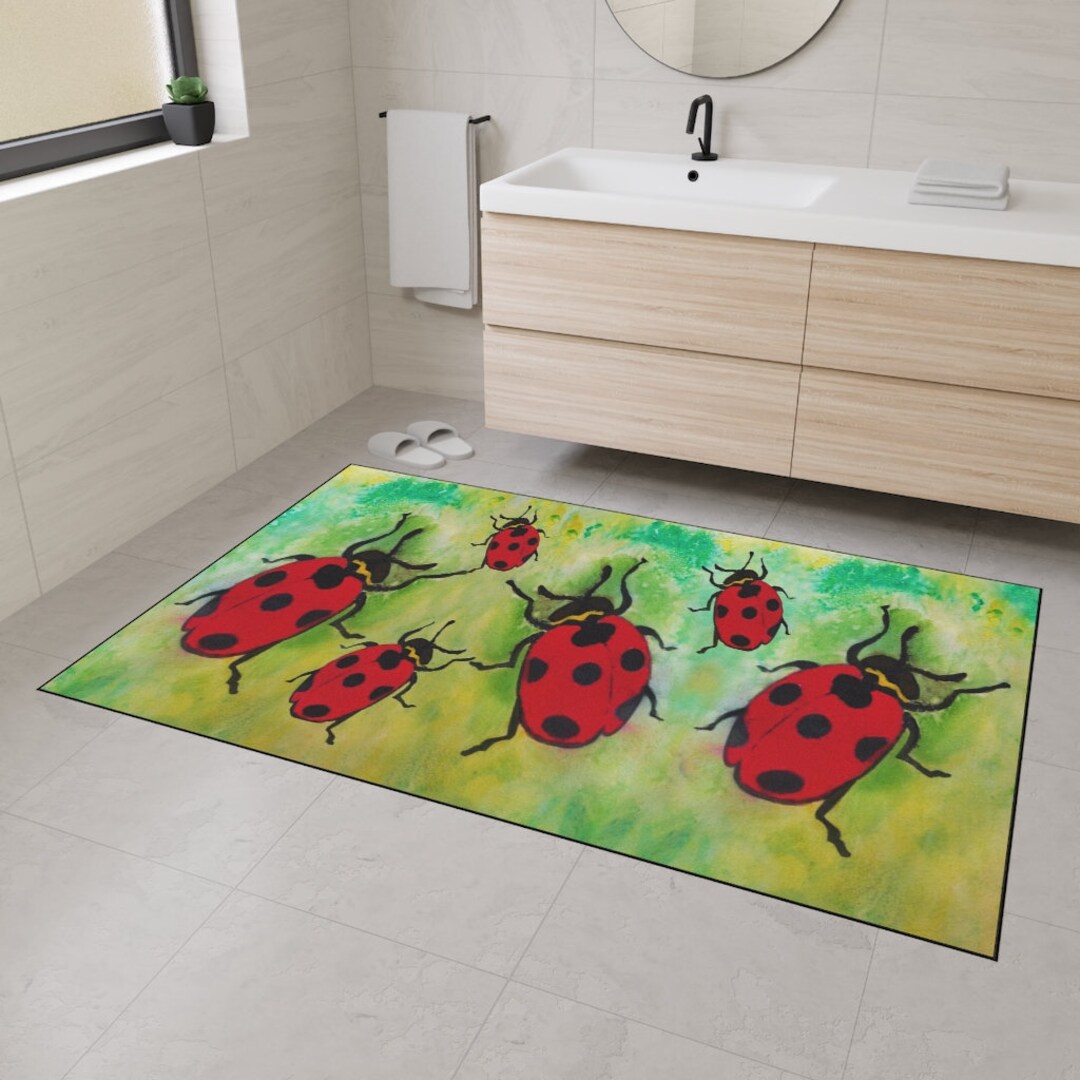 Lady Bugs Home, Patio, Garden Door Rug Floor Mat for Indoor or Outdoor ...