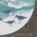 Sandpipers Beautiful Beach Coastal Home 60 Round Rug With My Art. Rug ...