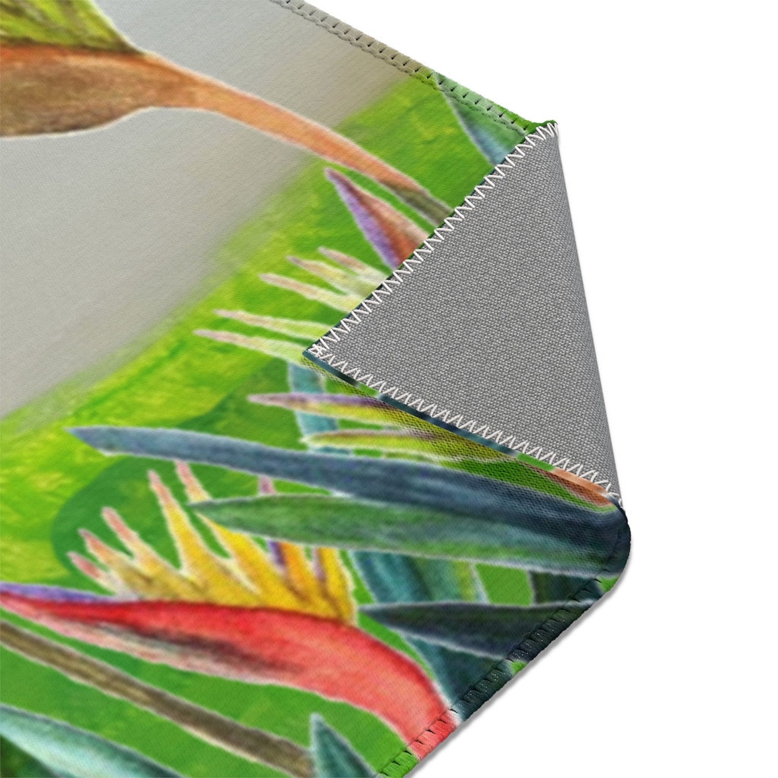 Bird of Paradise Tropical Colorful Floral Indoor Area Rugs - Etsy