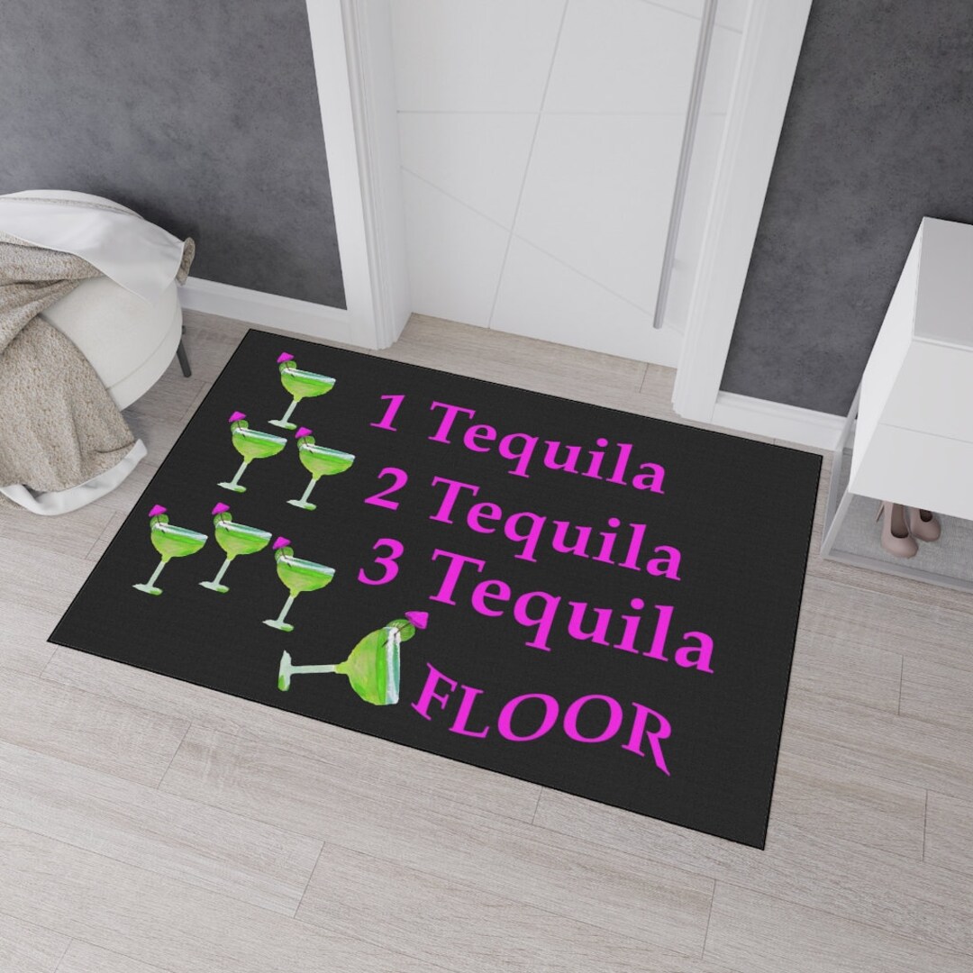 Tequila Margarita Bar Design Rug Floor Mat for Indoor or Outdoor With ...