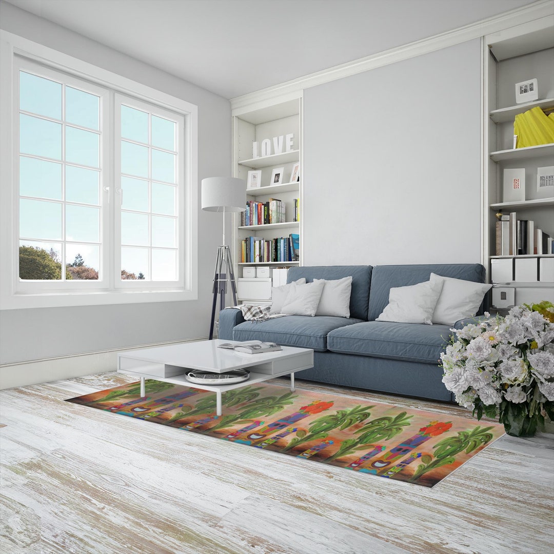 Tropical Tiki Man Totum Pole Area Rugs and Runners With My Art. Area ...