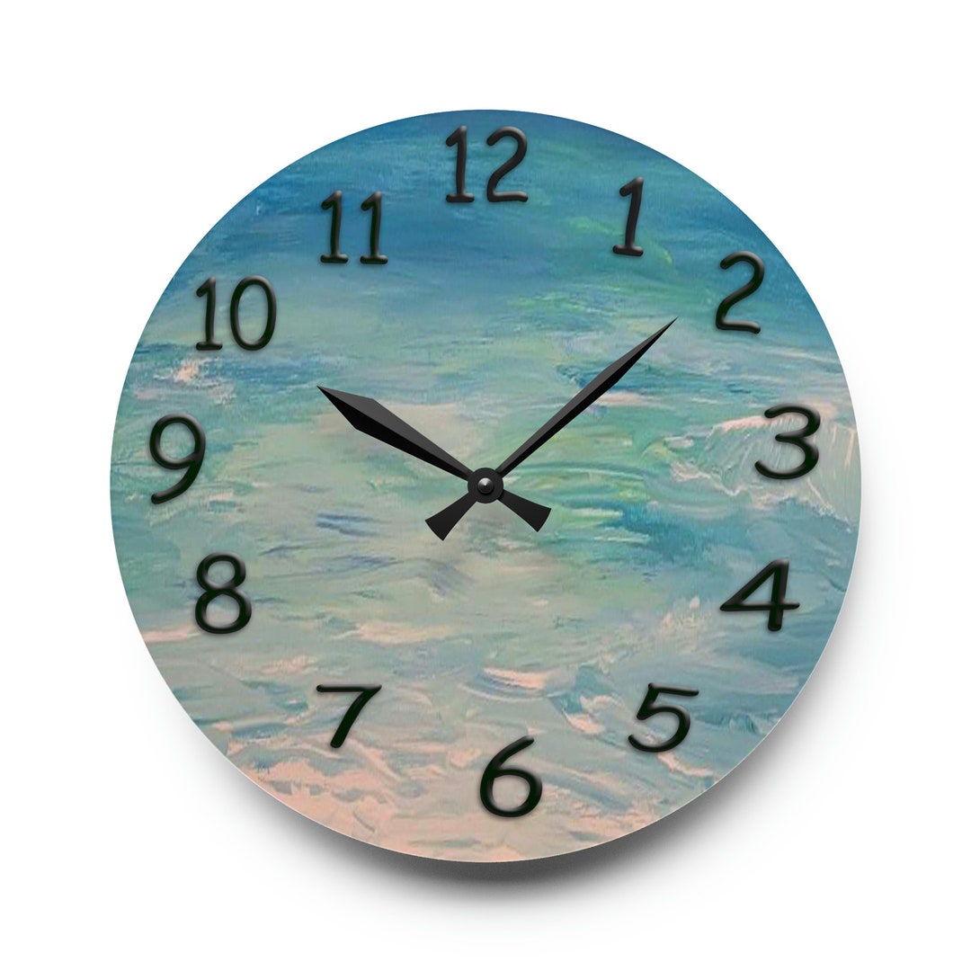 Clearwater Beach House Wall Clock With My Art. Beach Wall Clock is ...