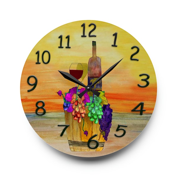 Wine Clock - Etsy