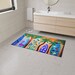 Surfboards and Palm Trees Coastal Home Beach Rug Floor Mat for Indoor ...