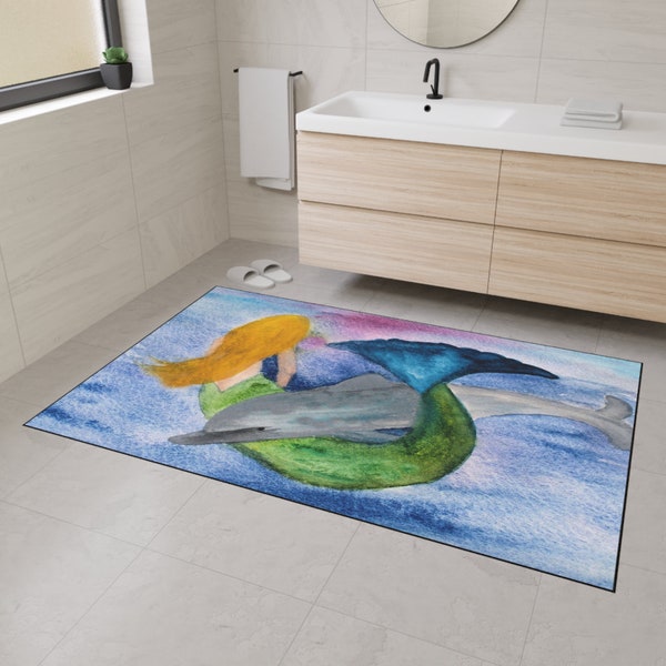 Dolphin and Mermaid - Etsy