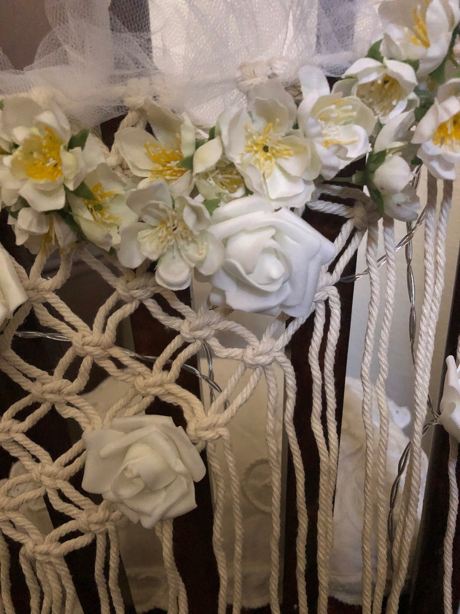 Two 2 Macrame Chair Backs, Wedding Chair Back, Boho Wedding Decorations ...