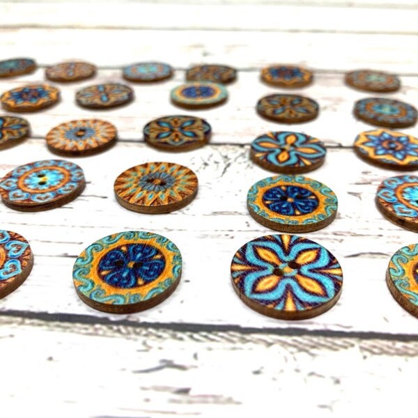 Bohemian Buttons - Etsy
