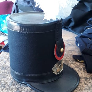 Swiss Army Fusilier Voltigeur Shako Leather Felt Hat - Etsy