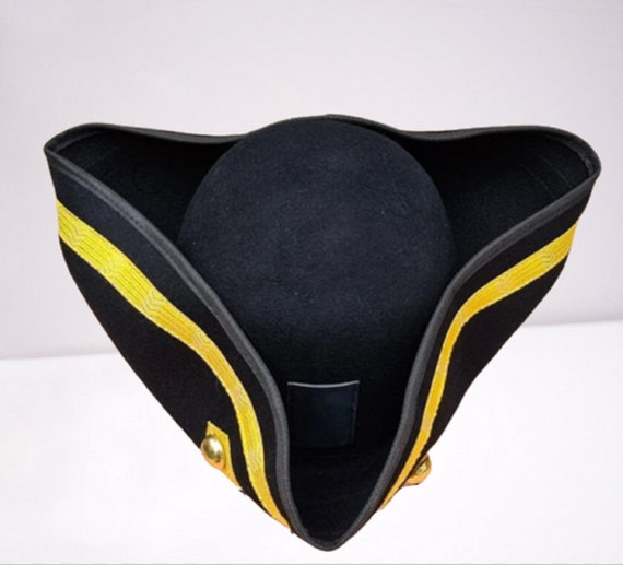 The TRICORNE 18th CENTURY Army Military Tricorn Hat 100% Wool - Etsy ...