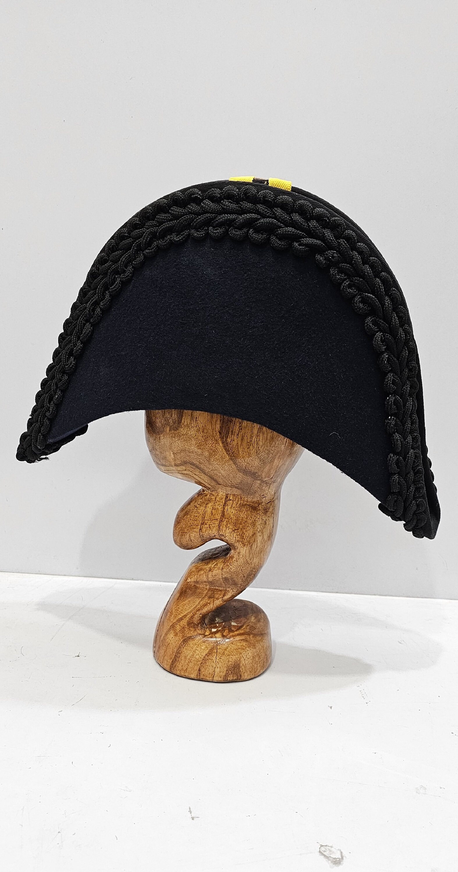 Bicorne With Black Trim - Italian Cocked Hat - Red White Green Cockade ...