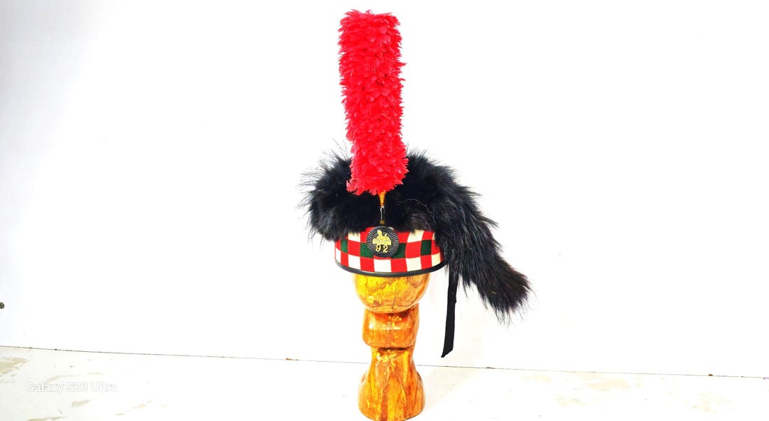 92nd Gordon Highlanders 1815 Feather Bonnet Hat Reproduction - Etsy