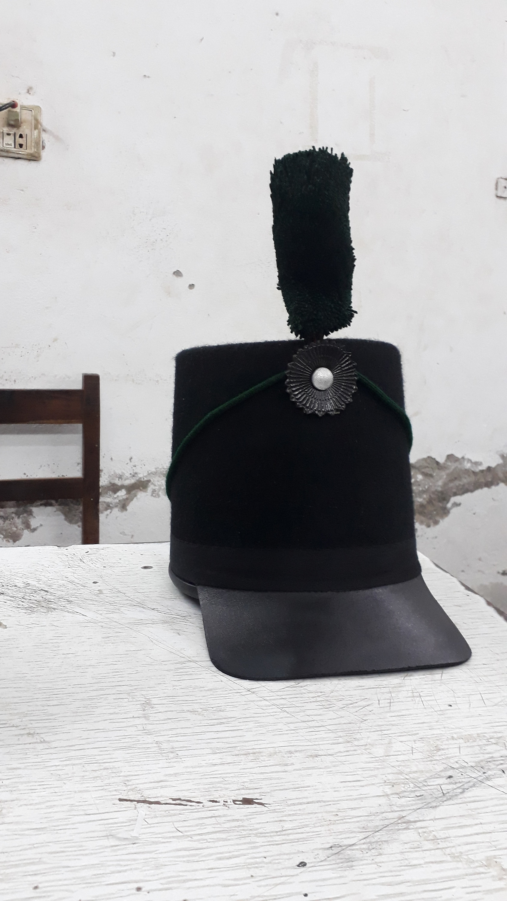 Belgic Shako Hat – Square Peak 95th Rifles Military Cap | Napoleonic ...