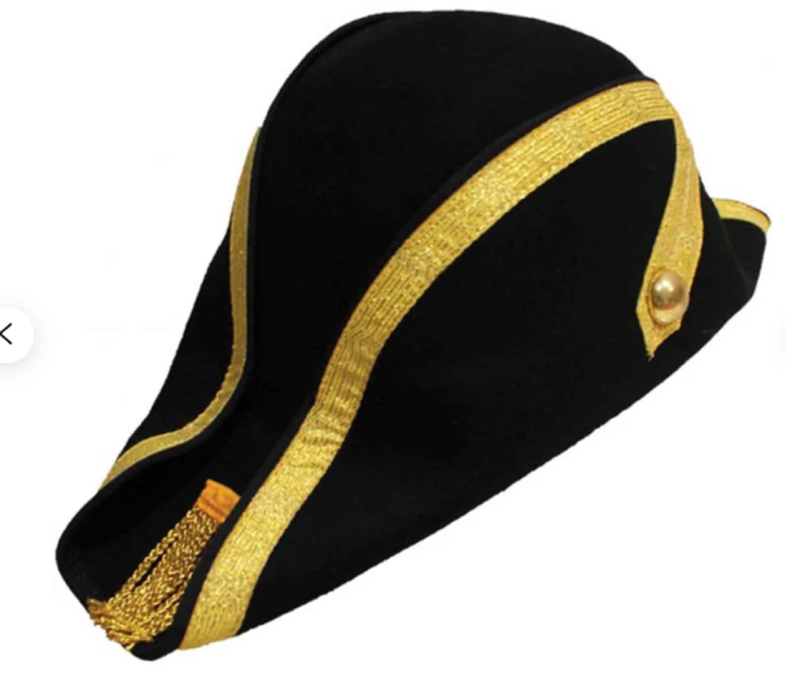 The BICORNE 18th CENTURY Army Military Tricorn Hat 100% Wool Felt Hat ...