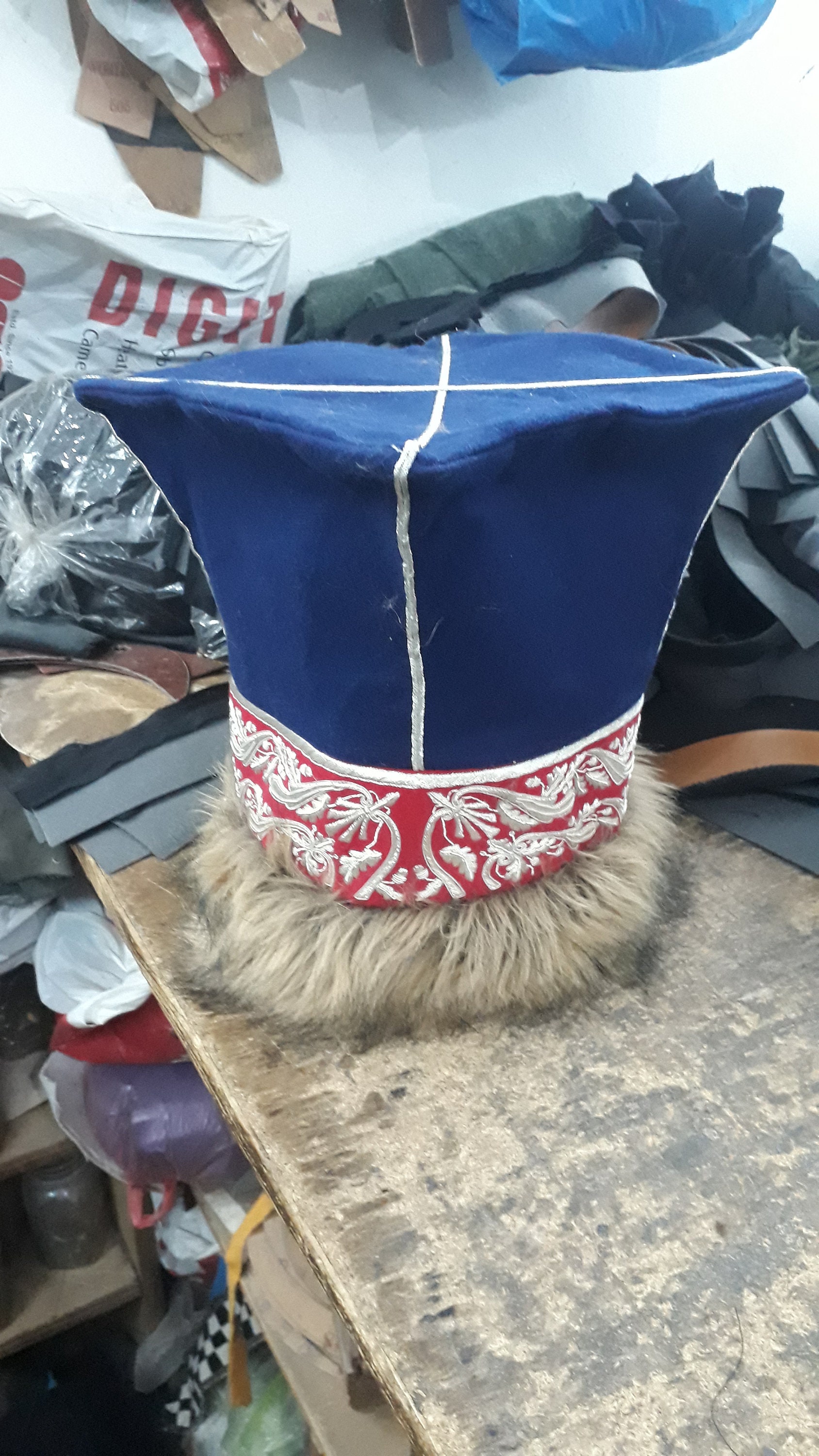 French Napoleonic Hat Confederacy Headwear for Senior Hussar Officer ...