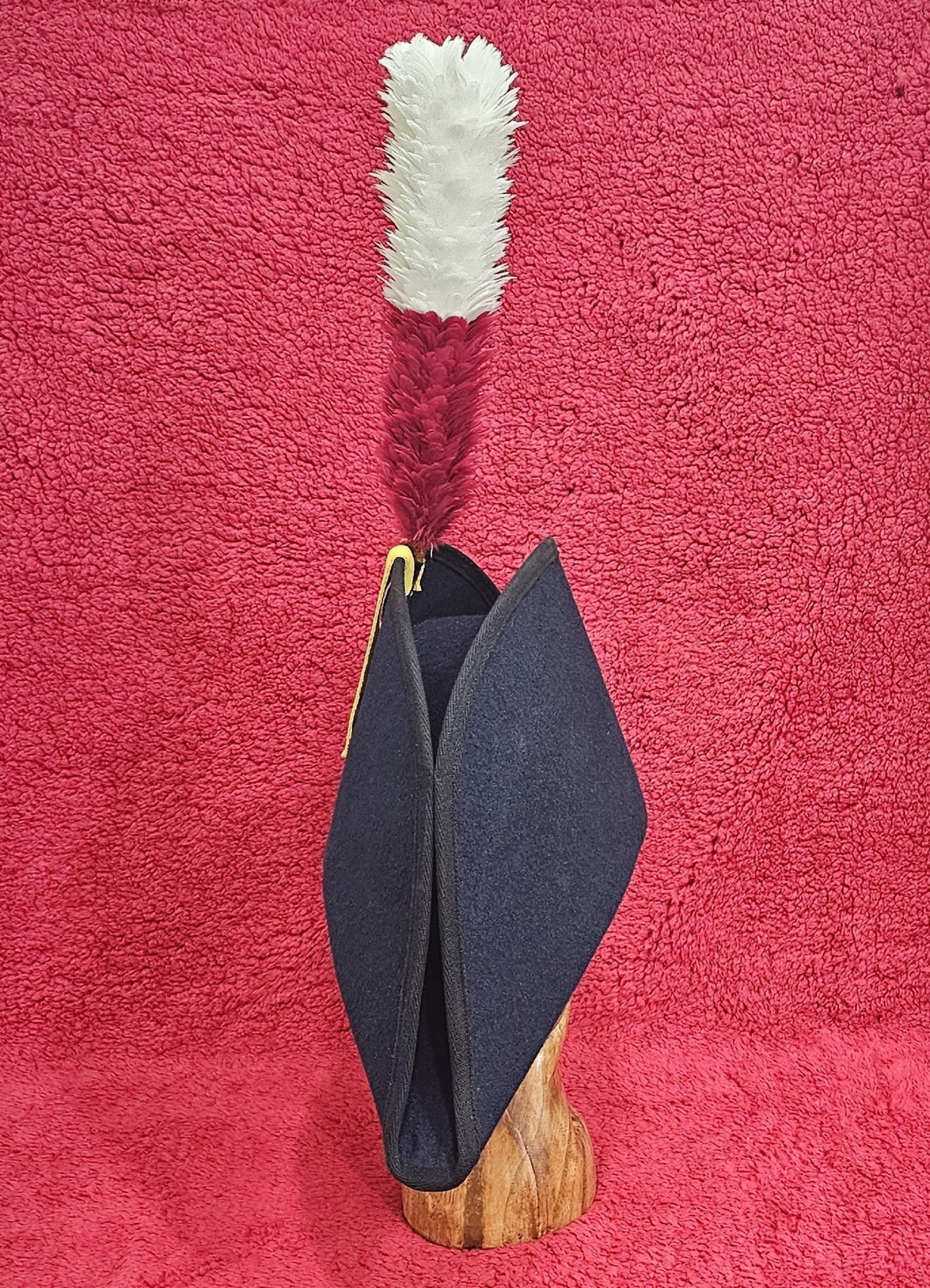 Bicorne With Black Trim - Italian Cocked Hat - Red White Green Cockade ...