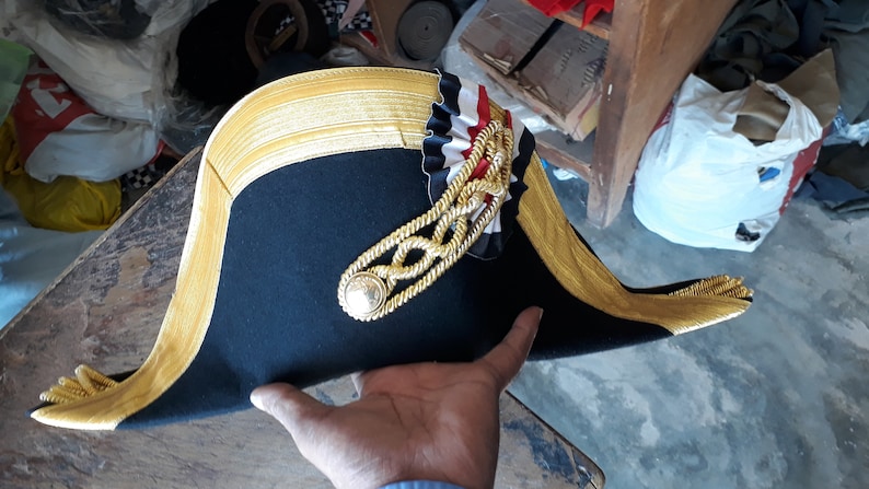 PRUSSIAN ADMIRAL’S Bicorn Hat - Revolutionary War Inspired Headwear - Etsy