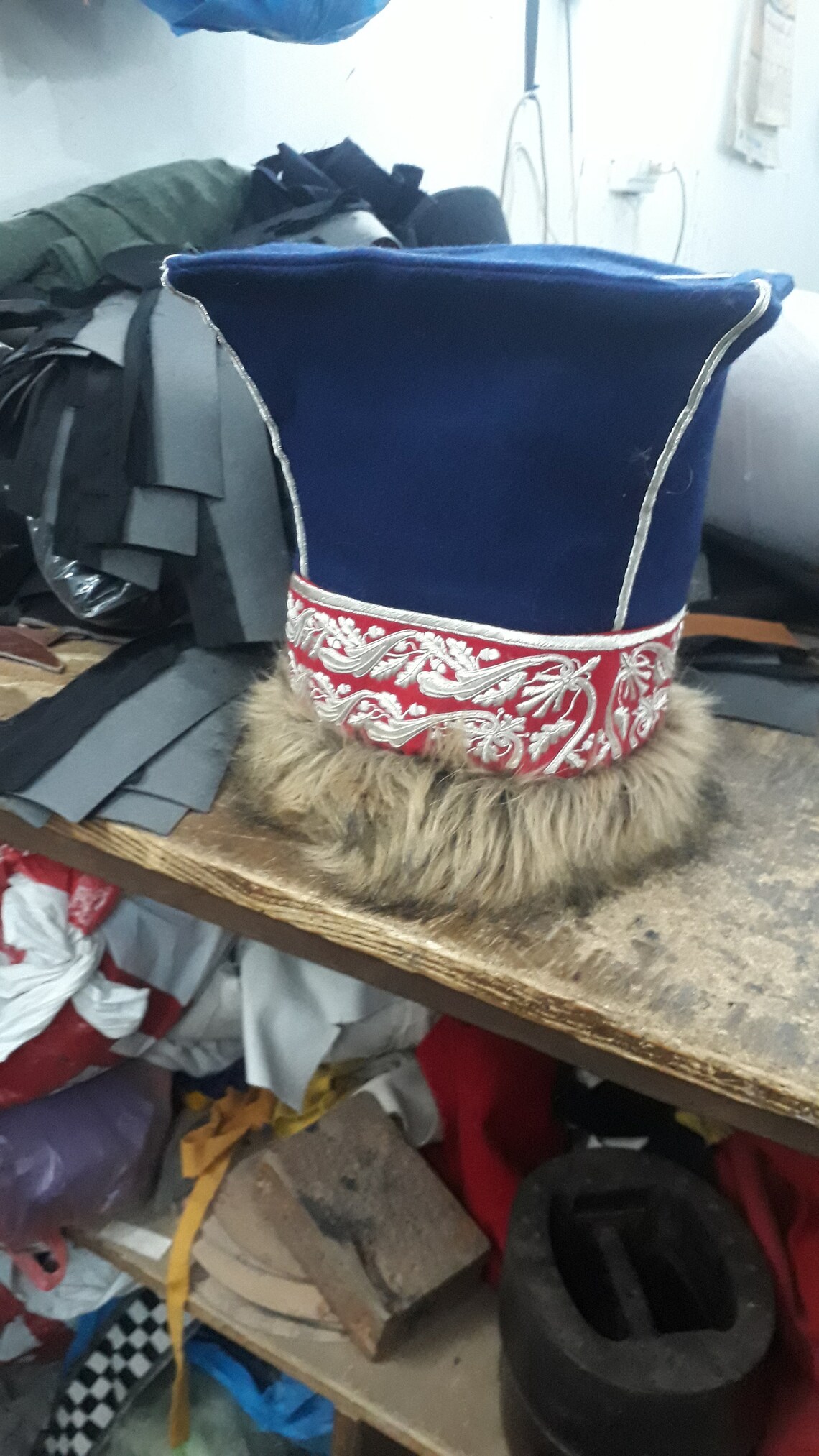 French Napoleonic Hat Confederacy Headwear for Senior Hussar Officer ...