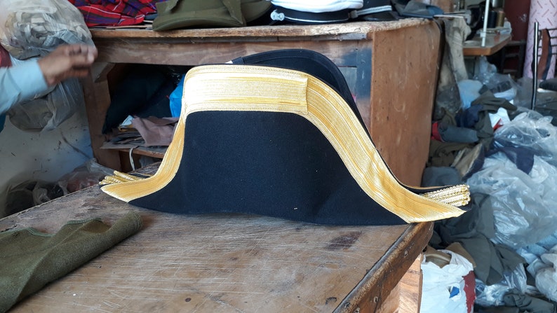 PRUSSIAN ADMIRAL’S Bicorn Hat - Revolutionary War Inspired Headwear - Etsy