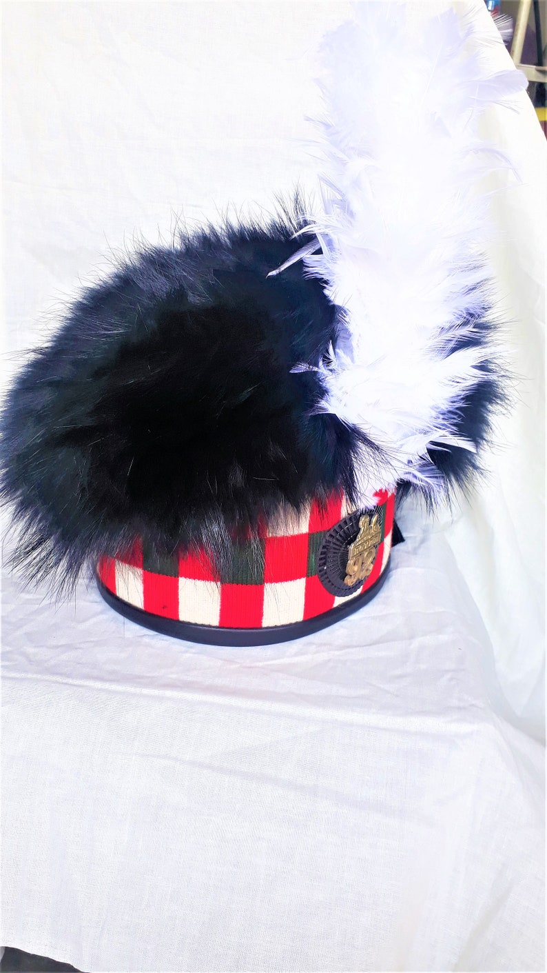 92nd Gordon Highlanders 1815 Feather Bonnet Hat Reproduction - Etsy