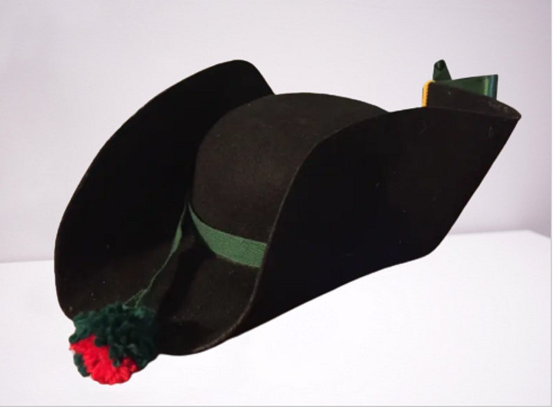 Hand Crafted Fur Felt Revolutionary War Hessian Cocked Hat - Etsy