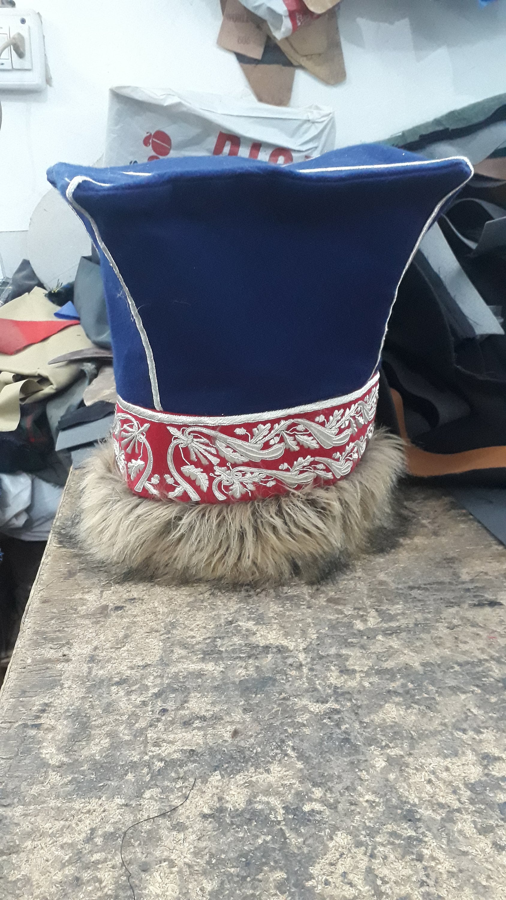 French Napoleonic Hat Confederacy Headwear for Senior Hussar Officer ...