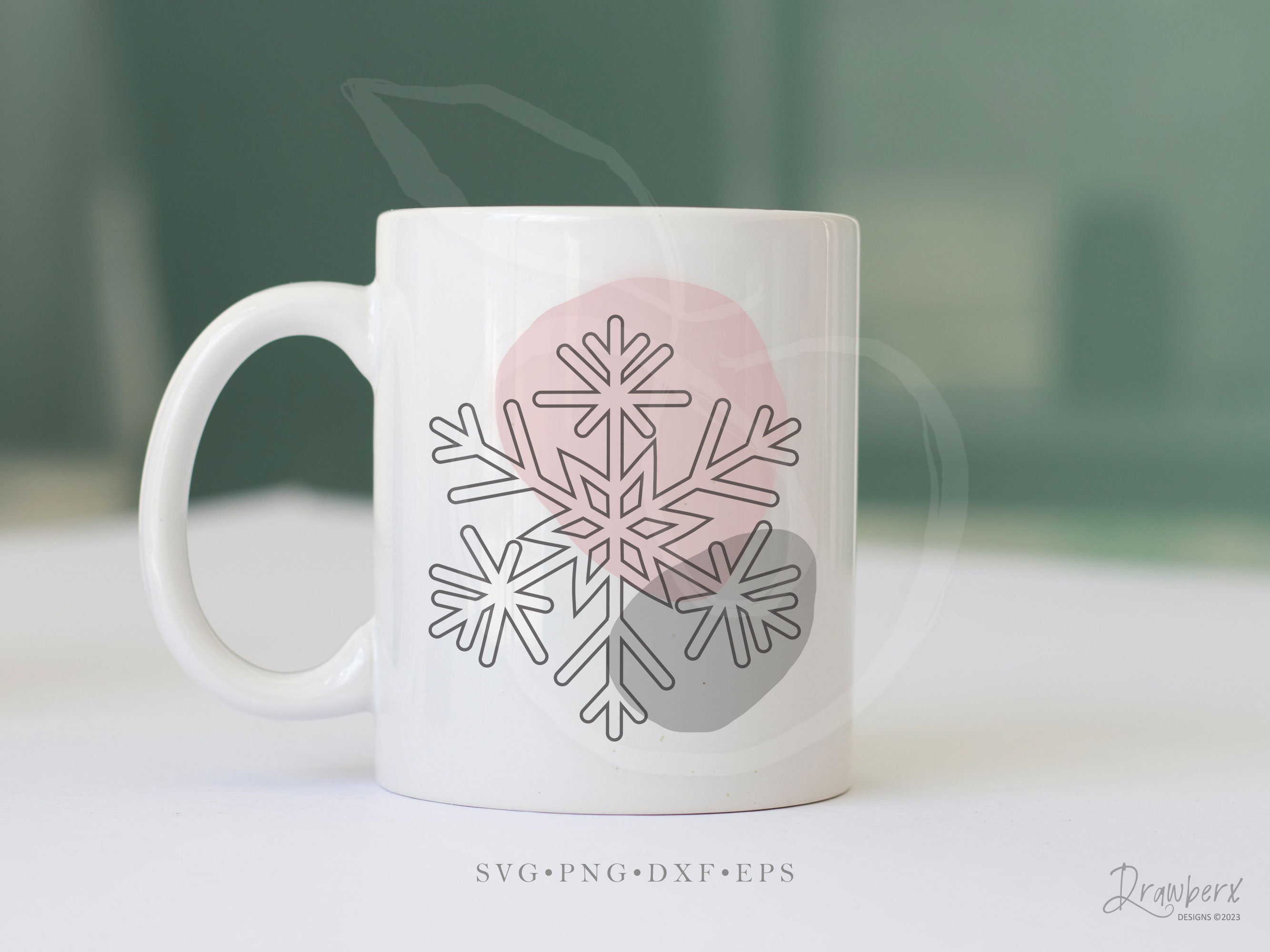 Christmas Snow Svg Bundle, Snowflake / Svg, Png, Eps, Dxf / Hello ...