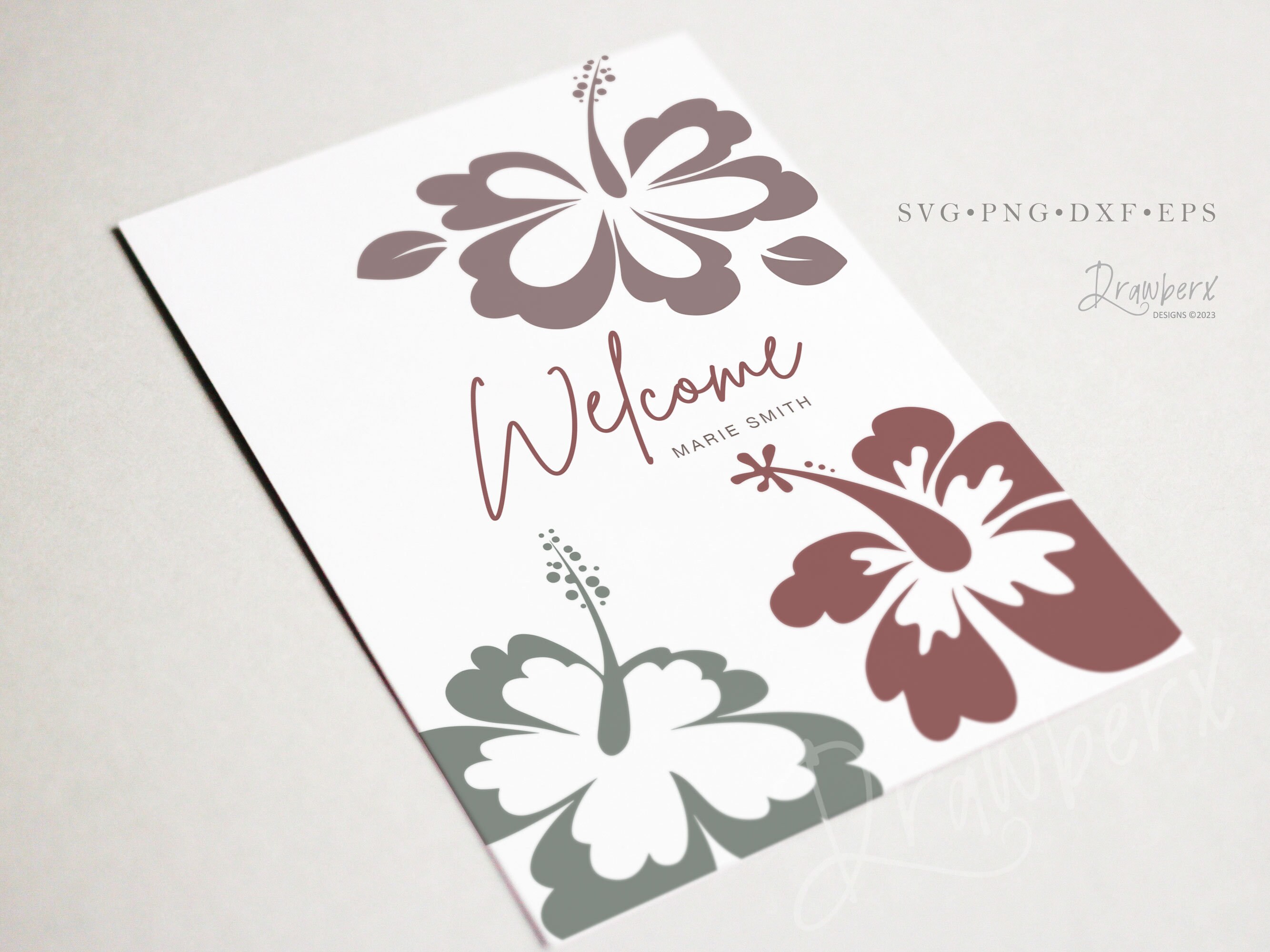 Hibiscus Svg, Hawaiian Tropical Flowers Png, Aloha Summer Clipart ...