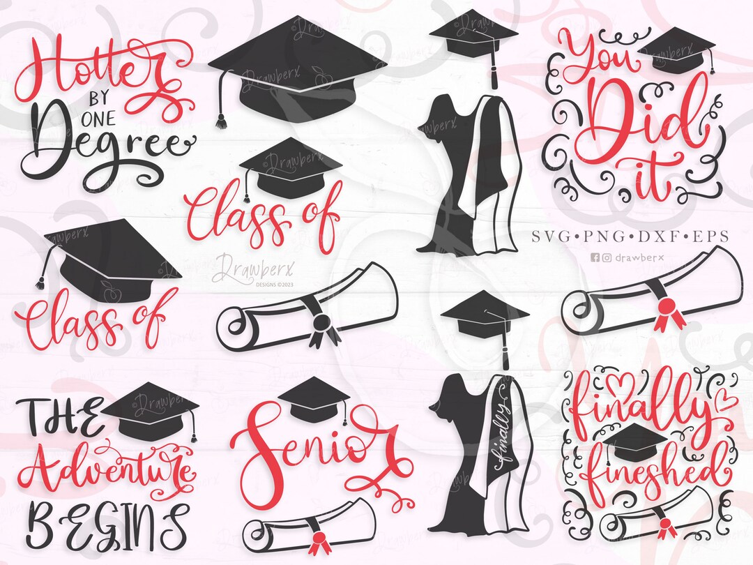 Graduation SVG / Class Of, 2024 -31, Senior, Finally Finished, Graduate ...