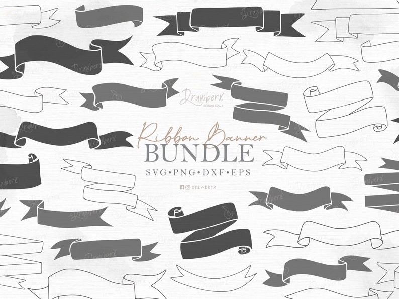 Ribbon Banner Svg, Layer Banner Outline Svg, Single Line Label Frame ...