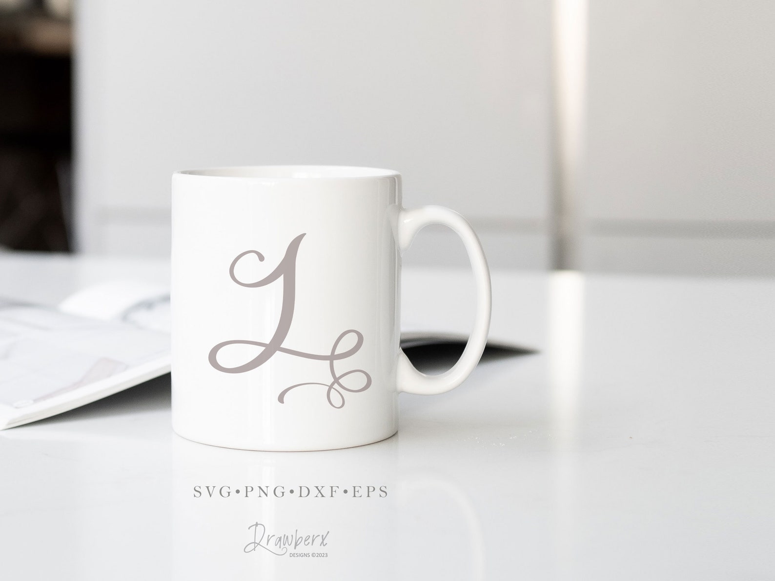 Fancy Capital Letters Svg, Monogram Alphabet Svg, Flourish Letter ...