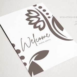 Dots and Floral Swirl and Flourish Svg, Decorative Scroll Design, Vine ...