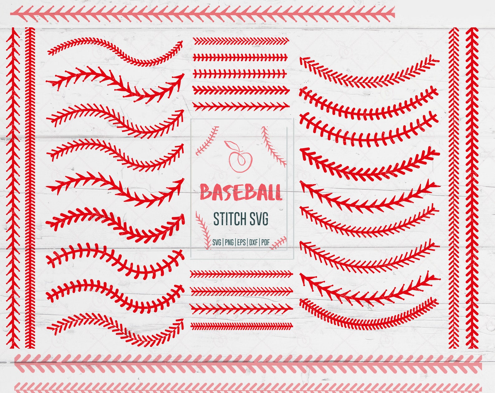 Baseball Stitches svg, softball laces svg, Baseball thread, seams ...