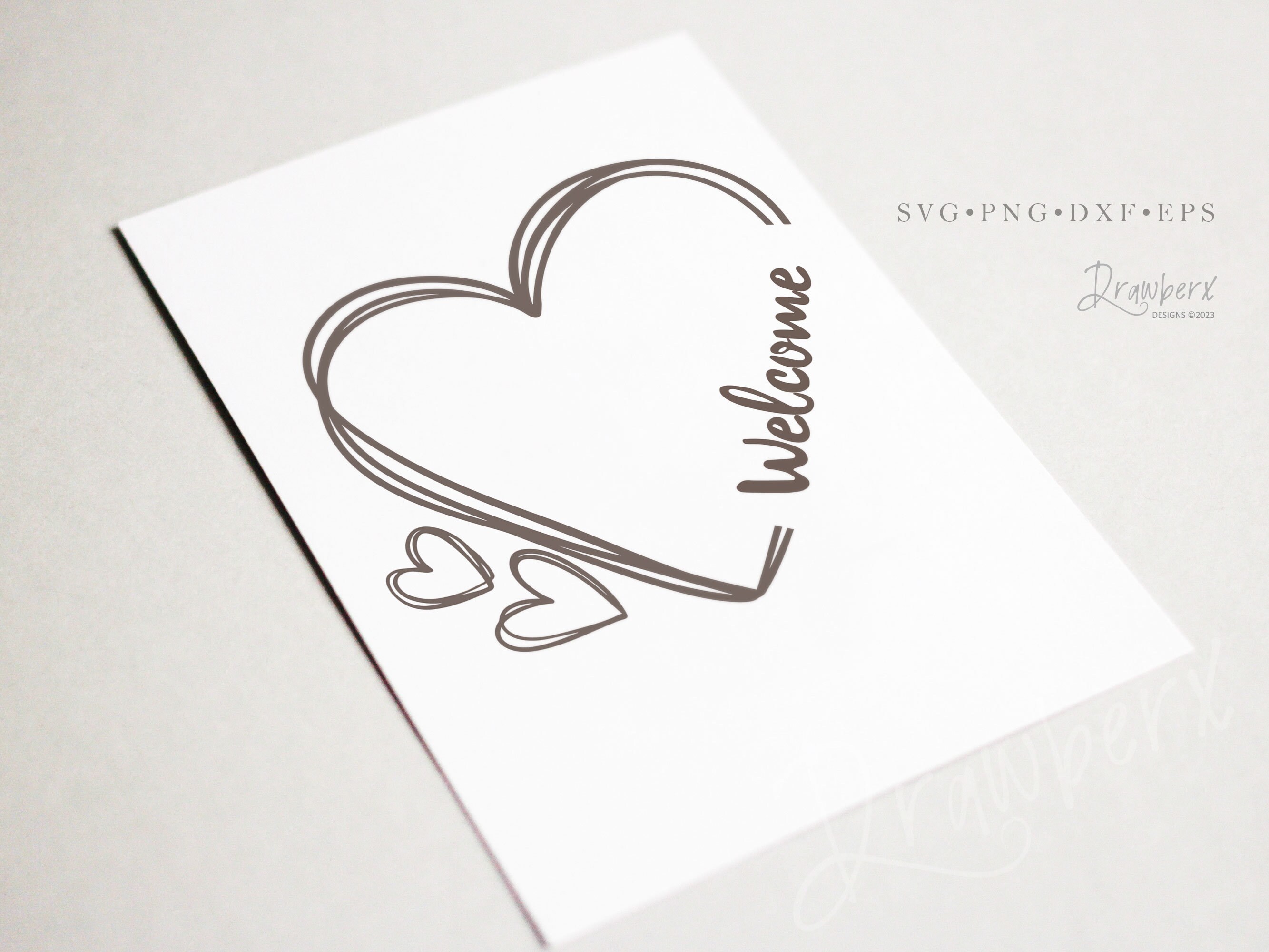 Open Heart SVG Bundle - Doodle Svg, Connecting Hearts, Winged Valentine ...