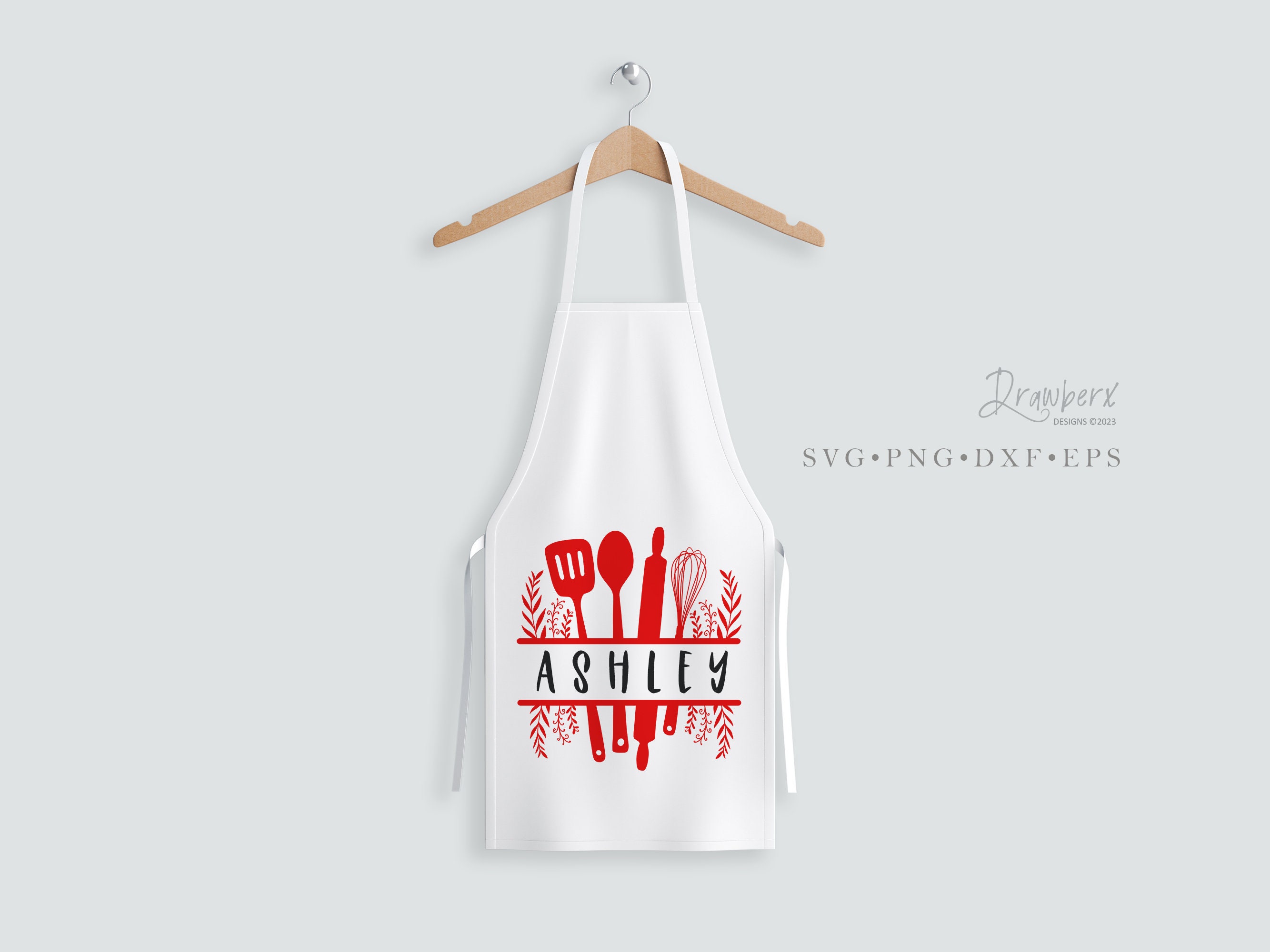 Kitchen Utensils Split Monogram Svg Design, Kitchen Monogram Frame, for ...