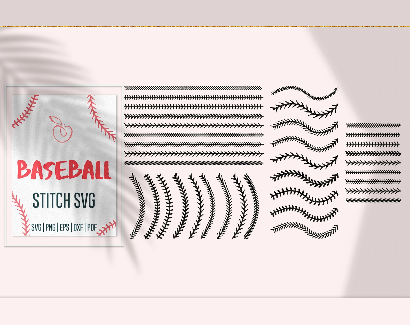 Baseball Stitches Svg, Softball Laces Svg, Baseball Thread, Seams ...