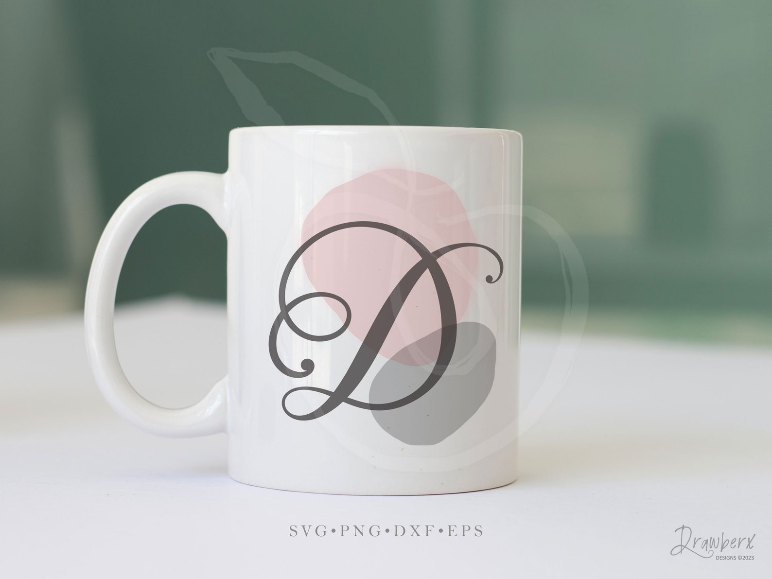 Fancy Letters Svg / Cursive Capital Letters, Monogram Alphabet Svg ...