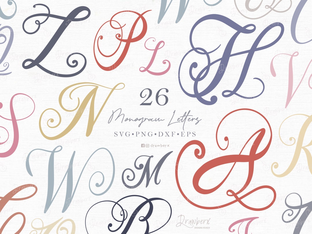 Fancy Calligraphy Alphabet