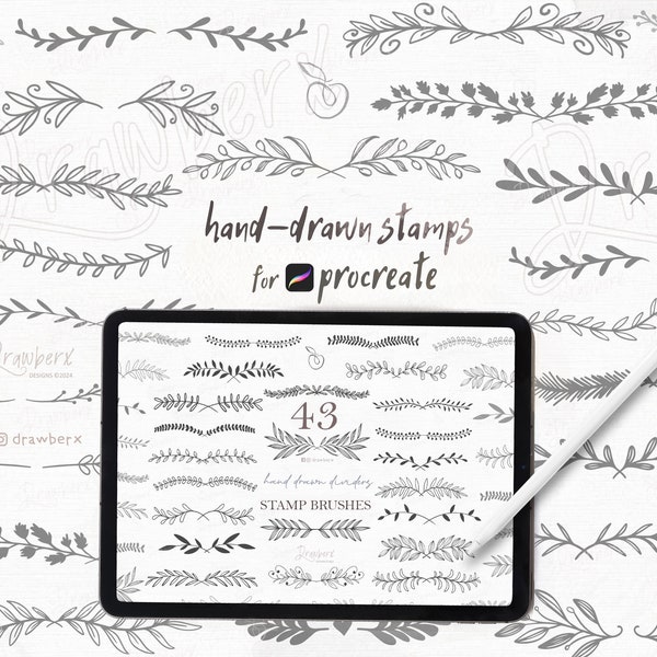 Botanical Stamp - Etsy