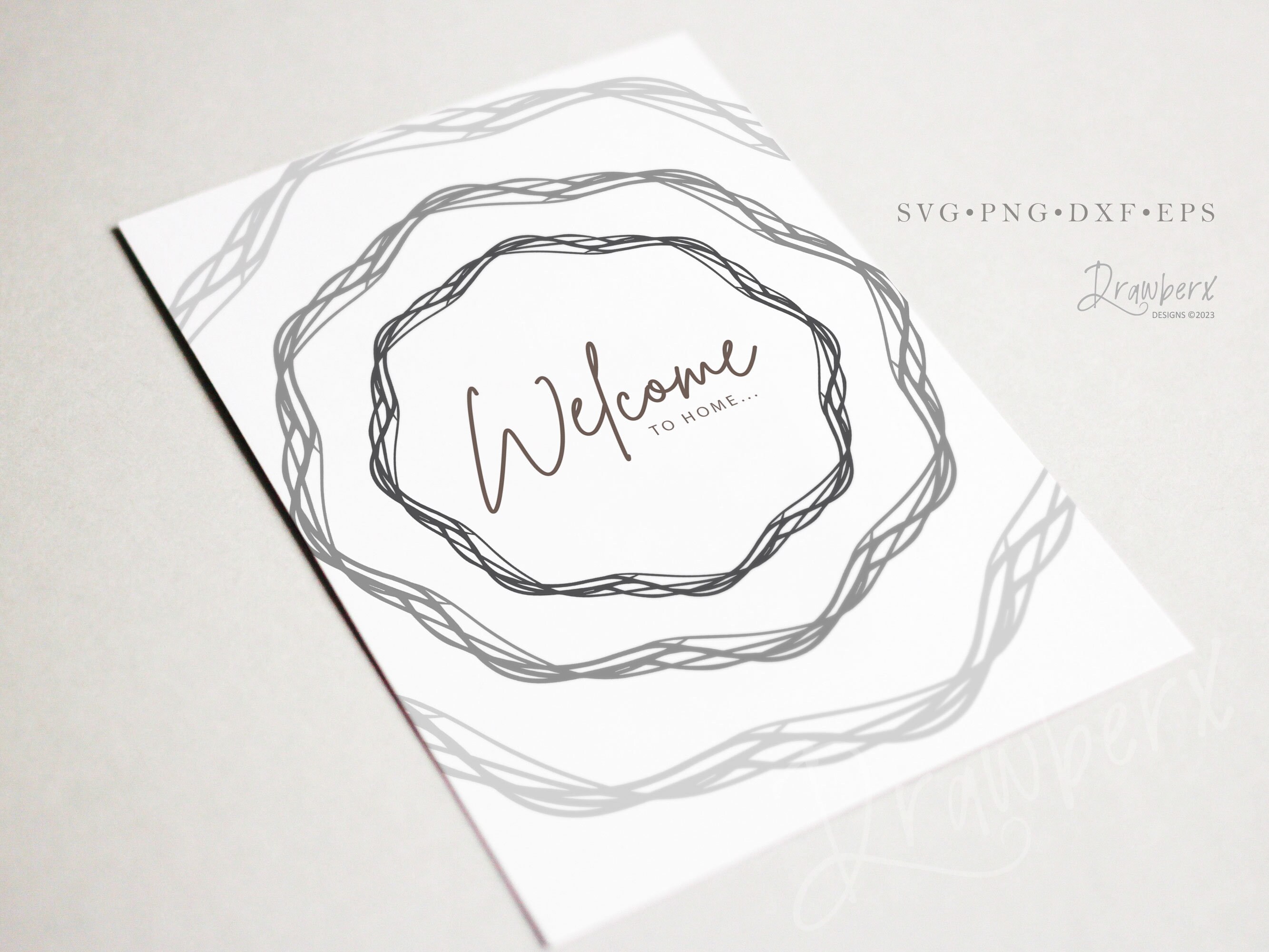 Abstract Wreath Svg, Geometric Frame Svg Designs, Circle Frame Svg ...