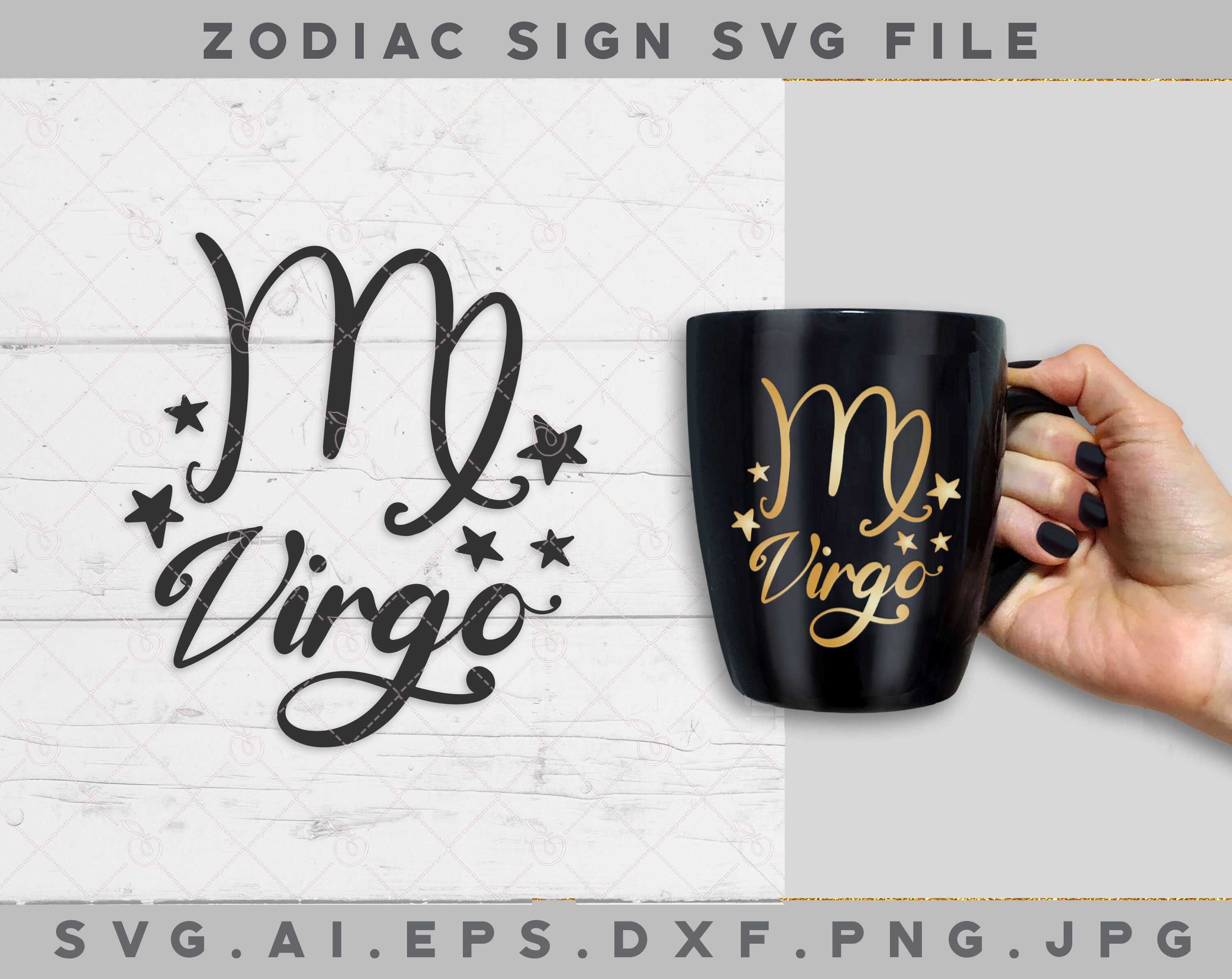 Virgo Signo del Zodíaco SVG / Zodíaco svg / Signo Virgo svg / - Etsy México