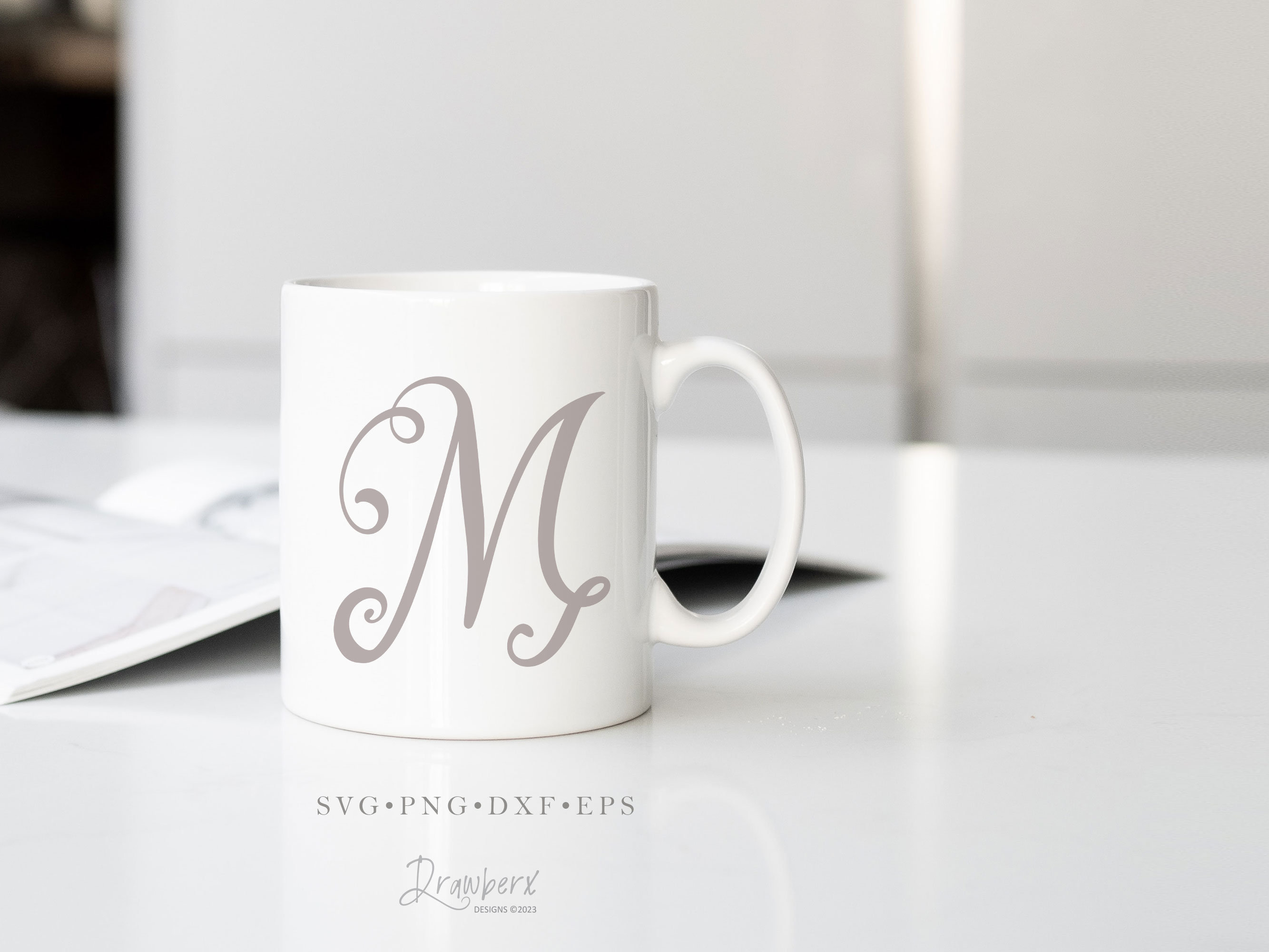 Fancy Cursive Letters Svg, Monogram Alphabet Svg, Flourish Initials Svg ...